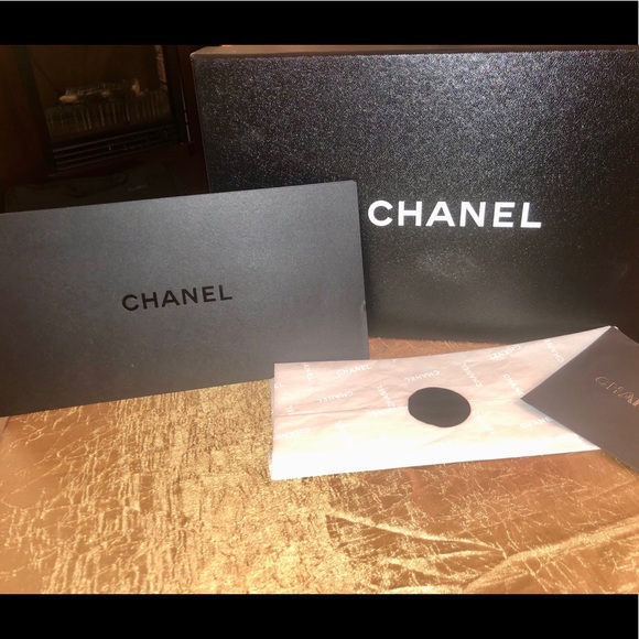 CHANEL | Other | Chanel Shoe Box With Tissue Paper And Envelope | Poshmark